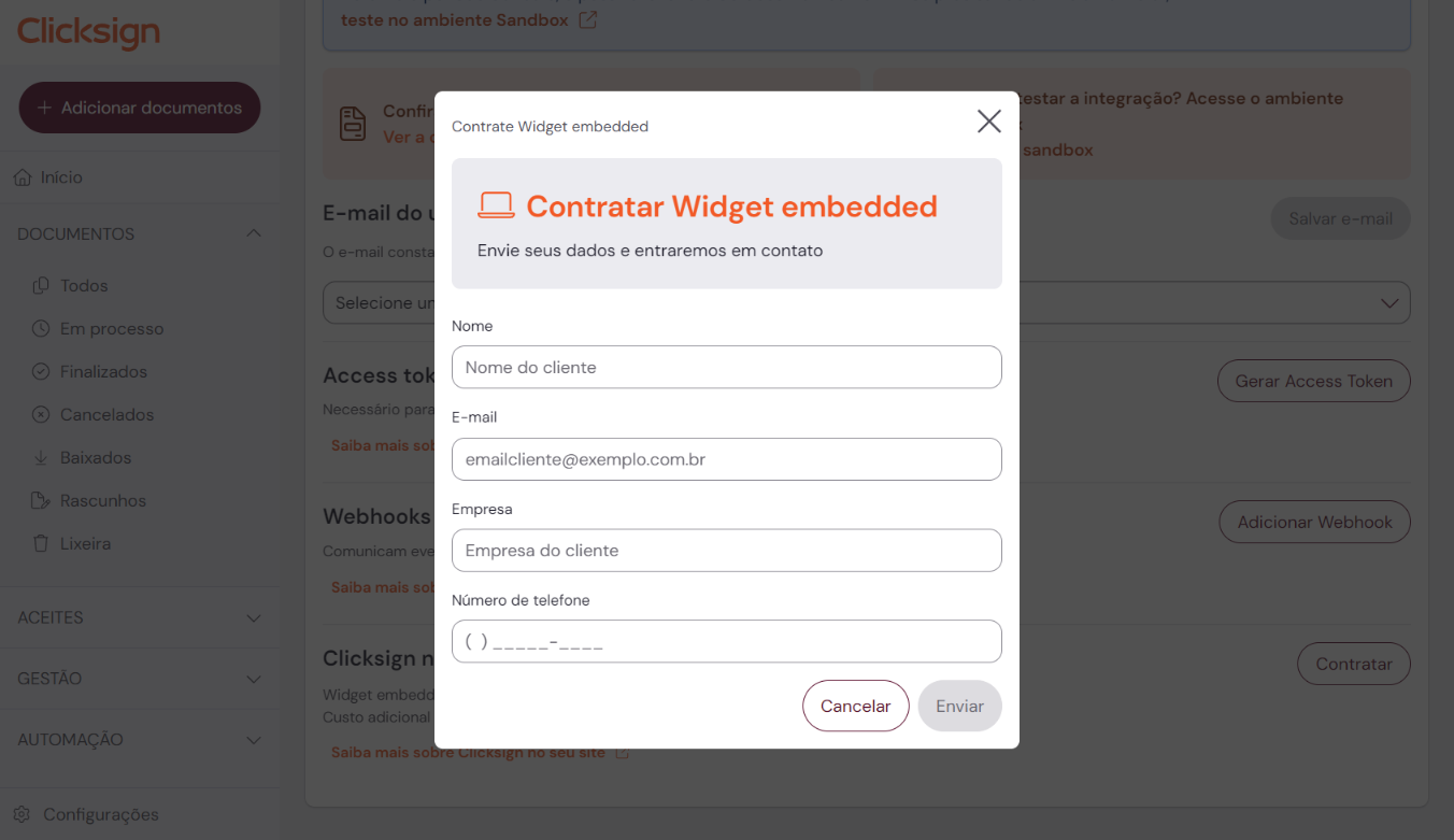 Clicksign no seu site: como funciona?