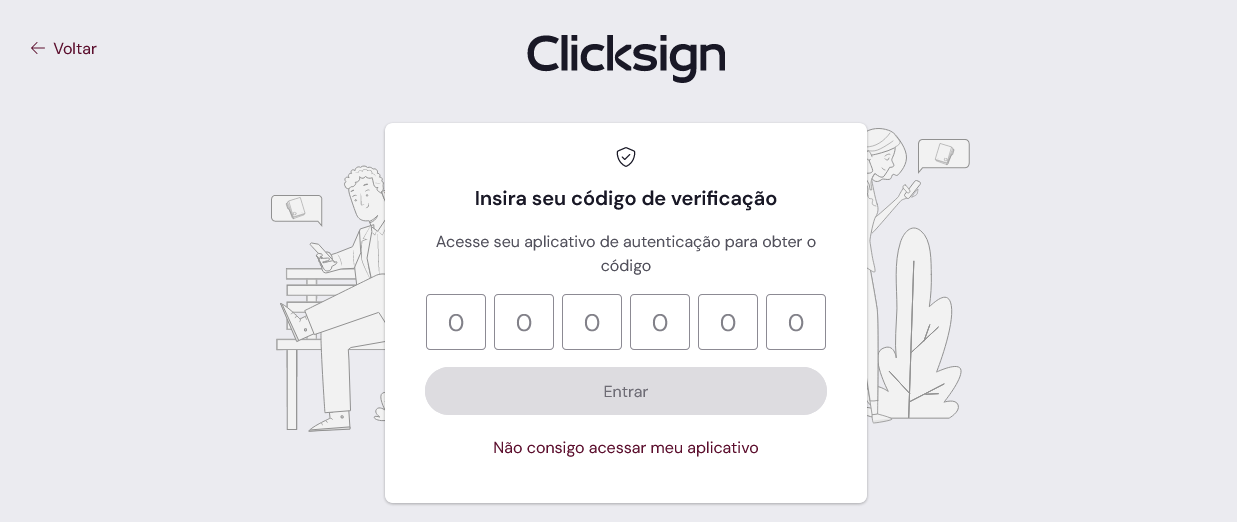 Como recuperar o acesso à conta Clicksign?