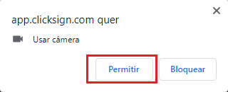 Assinando com Selfie com documento