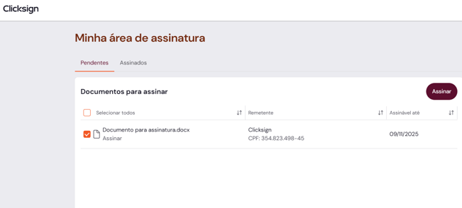 Como assinar um documento?