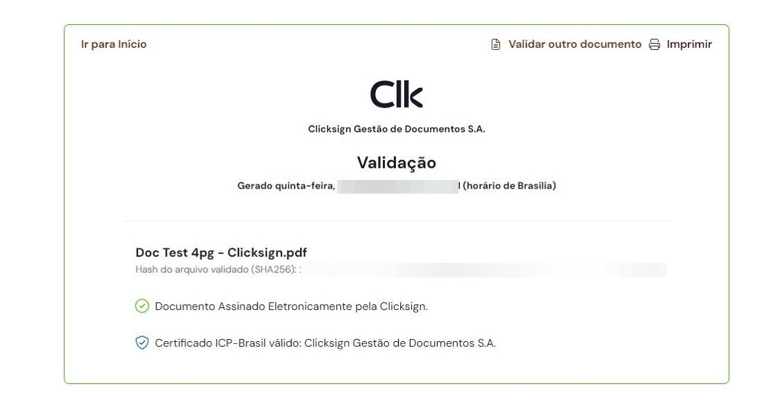Validador Clicksign