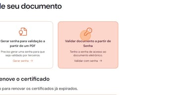 Como validar um documento impresso?